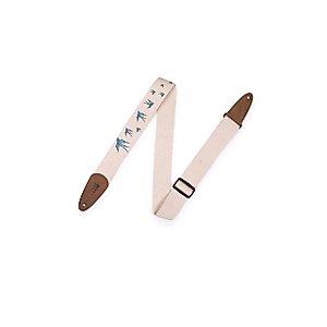 Levy's Leathers 2" Cotton Guitar Strap with Decorative Print and Suede Ends. Tri-glide adjustable to 65" (MC8U-006)