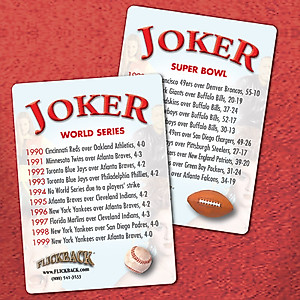 Flickback 1993 Trivia Playing Cards: 30th Birthday or Anniversary Cards