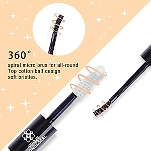 Lash Bond and Seal, VOOZT Lash Glue Cluster Lash Glue Bond and Seal for DIY Individual Lash Extensions Gentle Soothing Non-Irritating 2 in 1 Strong Hold Long Lasting Waterproof Eyelashes Glue