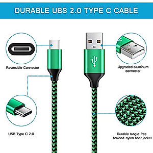 Android Charger Cable C Charger Fast Charging Cord Compatible for Moto G Stylus/Play/Power, Razr,One 5G Ace,Google Pixel 7/6 Pro/6/5/4,LG,Samsung Galaxy S23 Ultra S22 S21 FE Ultra 5G A73 A53 A13 A03S