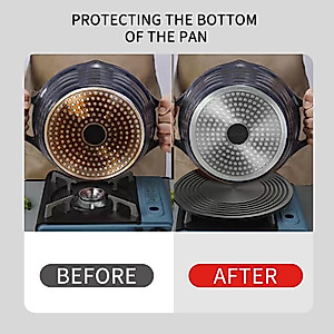 Heat Diffuser for Gas Stove, 11 Inch Aluminum Non-Stick Coating Gas Stove Diffuser, Simmer Plate for Gas Stove, Provides Uniform Distribution of Heat, Great for Simmering and Slow Cooking