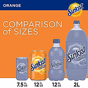 Sunkist Orange Soda, 12 Fluid Ounce Can, 12 Count