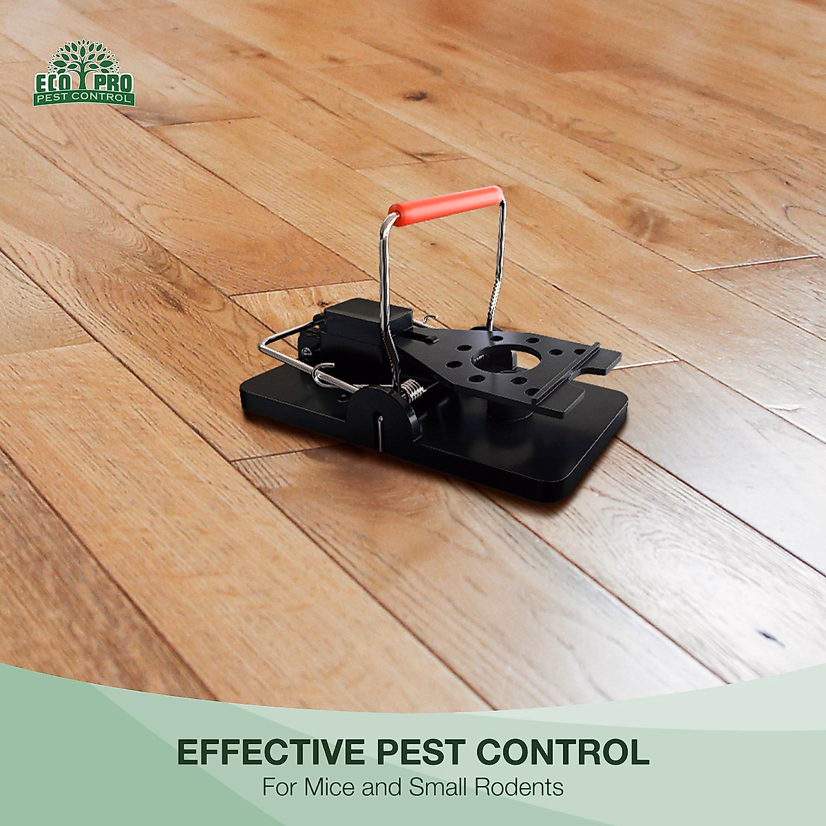 Mouse Trap by Eco Pro Pest Control | 6-Pack Reusable Small Rodent Traps | Indoor & Outdoor Mouse Traps | Easy Set Up, Quick Snap Kill Mice Traps (Bait Not Included) | Powerful Pest Control Traps