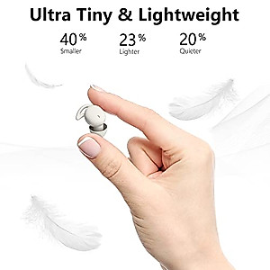 Wireless Earbuds for Sleeping, Smaller and Lighter Ultra-Soft Comfortable in-Ear Headphones Noise Blocking Designed for Sleep, Insomnia, Side Sleeper, Snoring, Air Travel, Meditation, Relaxation