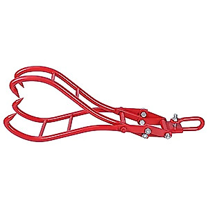 MegaChoice 28" Log Lifting Tongs with 1 Pair Gloves Heavy Duty 4 Claws Felled Timber Claw Hook Logging Grabber