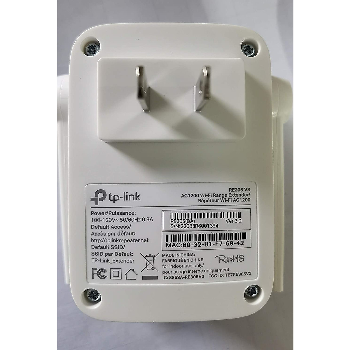 tp-link | AC1200 Wifi Extender | Up to 1200Mbps | Dual Band Range Extender, Extends Internet Wifi to Smart Home & Alexa Devices (RE305) (Renewed)