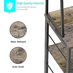 Kitchen Baker’s Rack with Storage Coffee Bar Station, 68inch Microwave Oven Stand with Pull-out Wire Basket 12 Hooks,5 Tier Storage Shelf with Mesh Panels for Utensils, Pots, Pans, Spices