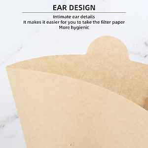 DEFUTAY 100 Count Coffee Filter #2 - Preserves Flavor and Convenience - Unbleached Cone Coffee Filters Fit for Drip Coffee Maker - Easy to Use and Dispose