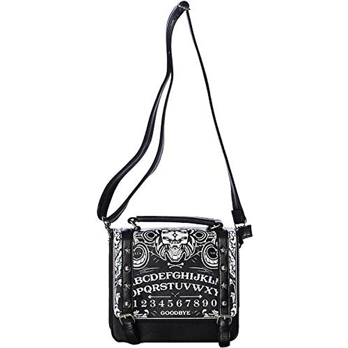 Lost Queen Ouija Board Small Gothic Adjustable Satchel Bag