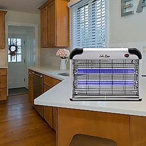Lulu Home Electric Bug Zapper, Aluminium Indoor Insect Killer for Mosquito, Bug, Fly with Powerful 2800V Grid 20W Bulbs