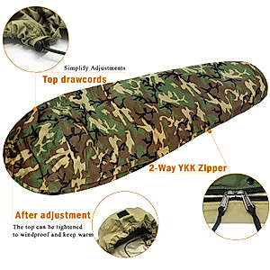 Akmax.cn Bivy Cover Sack for Military Army Modular Sleeping System, Waterproof Outer Shell for Sleeping Bag, Minimalist Stealth Shelter Multicam/Woodland/UCP/OCP