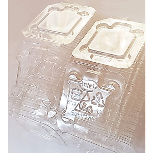 20PCS Computer CPU Case Tray Packaging Clamshell for Intel LGA775 LGA1150/1151/1155 /1156 i3 i5 i7 CPU Protector Cover