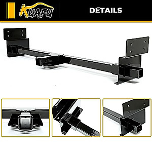 KUAFU Universal RV Trailer Hitch 2 Inch Class 3 Mount Receiver Tow Hitch Fits UP to 72" Frame Replacement for 13703 Adjustable