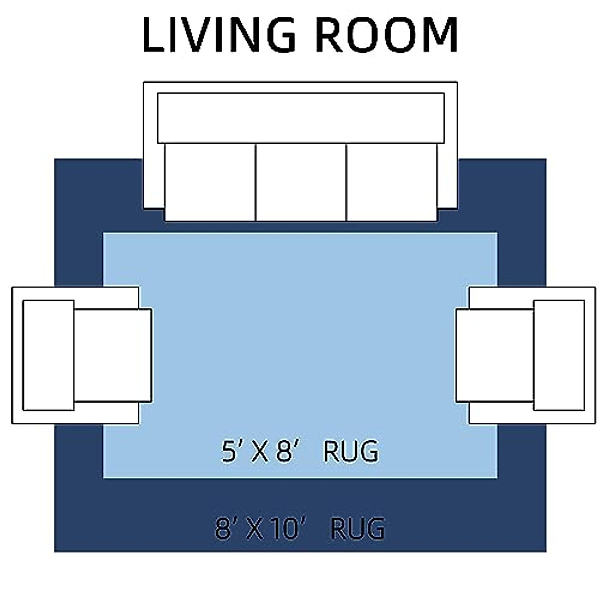 Kids Area Rugs 8'x10' The USA Map Mat for Living Room Bedroom, United States Map Educational Learning & Game Carpet Children Modern Indoor Playroom Rug