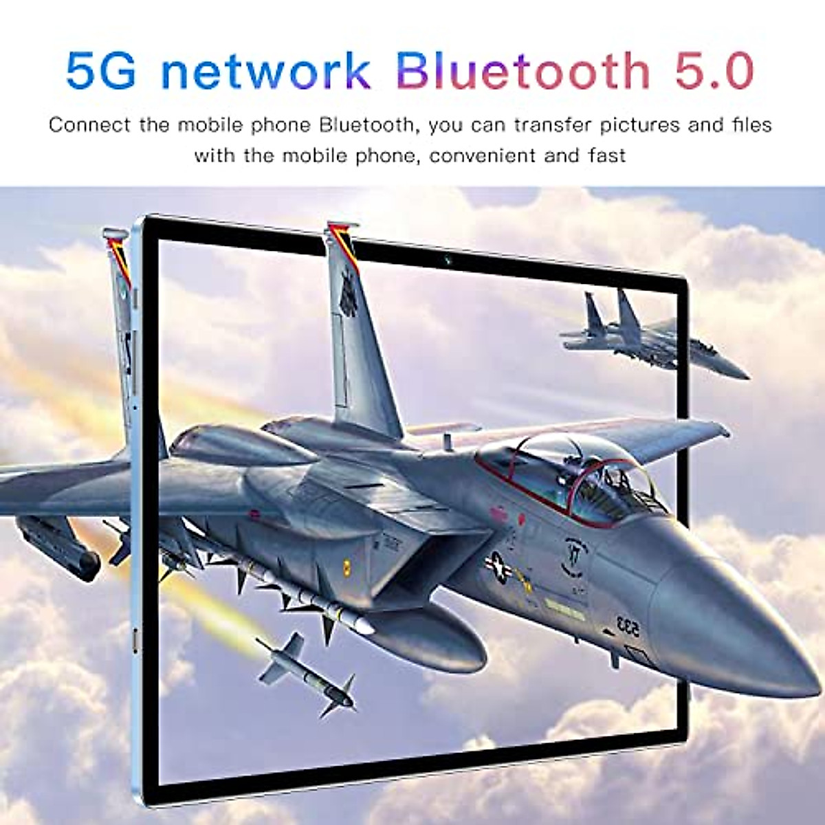 X12 Android 12 Tablet 10 inch Tablets 6GB+128GB 1280x1024 IPS 8 Core 128GB Expand (Gold)