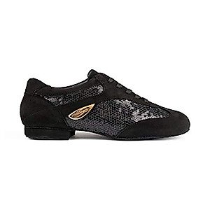 PortDance Ladies Dance Shoes PD01 - Sole: Suede - Size: EUR 41 Black