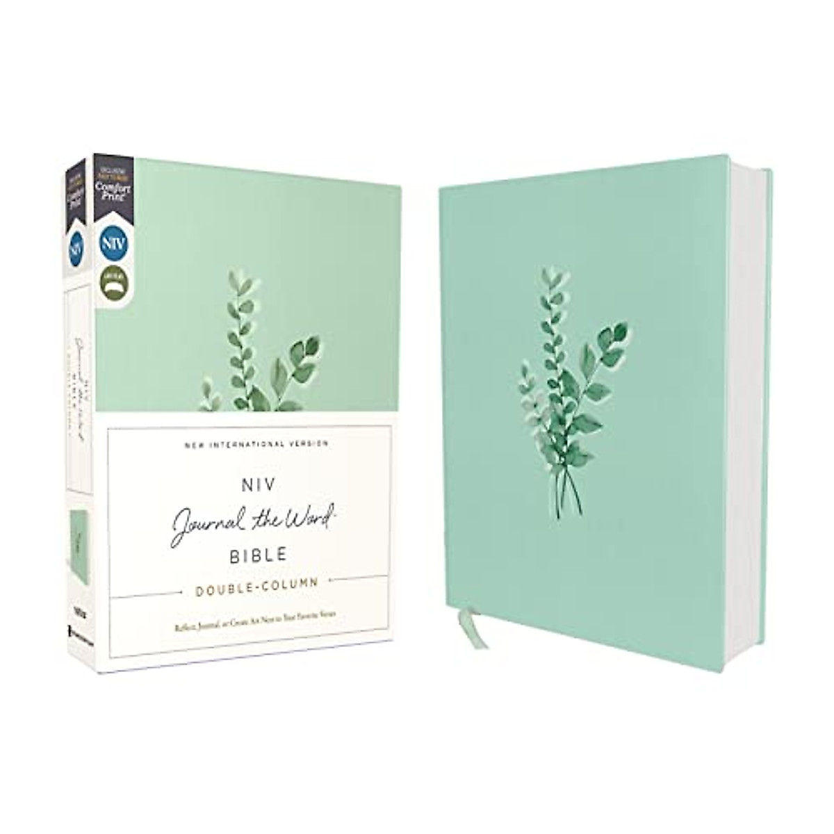 NIV, Journal the Word Bible (Perfect for Note-Taking), Double-Column, Cloth over Board, Teal, Red Letter, Comfort Print: Reflect, Take Notes, or Create Art Next to Your Favorite Verses