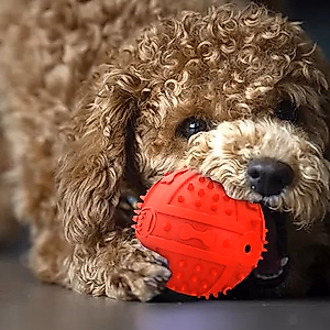 Dog Squeaky Toys for Aggressive Chewers Large Breed Interactive Dog Toy Pet Training Pet Chew Toys Christmas Stockings (Red, One Size)