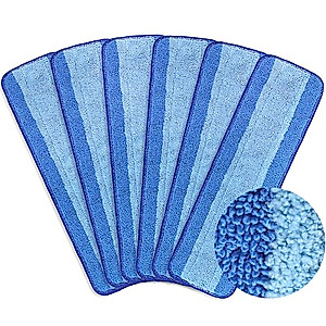 6 Pack Microfiber Cleaning Pad for Bona Spray Mop, Multi-Surface Floor Mop Hardwood Laminate Floor Replacement Mop Pad