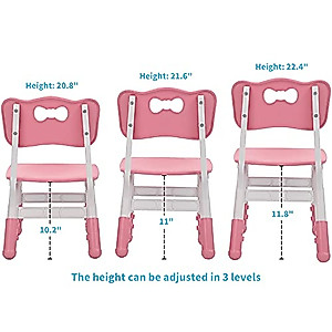 FLYING OLLY Kids Table and Chair Set with Block-Build Table & Dry-Erase Activity Table, Compatible Kids Art painting Table with 2 Drawers for Kids and Toddlers for Daycare, Classroom, Kids Room (Pink)