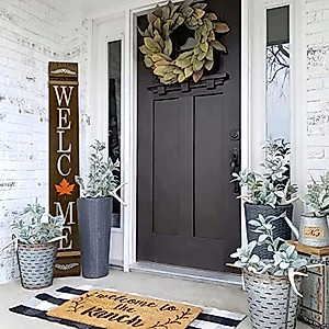 Fall Welcome Sign for Front Porch Standing, 5ft Tall Outdoor Welcome Sign for Porch, Interchangeable Welcome Sign, Welcome Fall Sign, Fall Front Porch Sign, Vertical Welcome Sign for Front Door