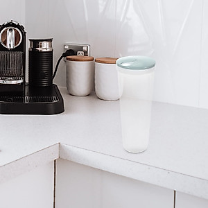 Kichvoe Pasta Storage Bin Pasta Storage Container Airtight Spaghetti Box Pantry Noodles Canister Holder Plastic Food Containers with Lock Lids for Dry Food Noodle Sugar Flour Cereal