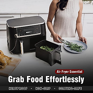 Food Grade Stainless Steel Kitchen Tongs for Cooking,BBQ - 7 ，9 and 12 Inch,Set of 3 Heavy Duty Locking Metal Food Tongs Non-Slip Grip