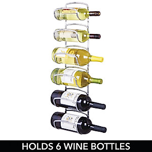 mDesign Metal Towel Shelves – Towel Rack for The Bathroom with 6 Compartments – Practical Bathroom Accessories for Both Large and Small Towels – Silver