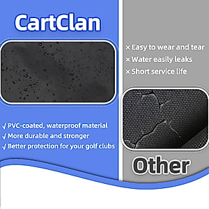 CartClan Golf Bag Rain Hood Waterproof Golf Bag Rain Cover for Golf Club Bags Fit Almost All Golfbags or Carry Cart