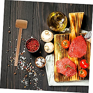 BESTonZON 2pcs Crab Hammer Mini Cakes Farrier Tools Nutcrackers for Nuts Crab Leg Hammer Meat Tenderizer Hammer Bench Hammer Beech Seafood Hammer Cake Mallets Wooden Lobster Hammer