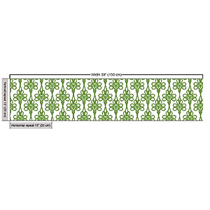 Lunarable Celtic Fabric by The Yard, St. Patrick's Day Theme Celtic Knots Lucky Clover Design Pattern Irish Theme Print, Decorative Fabric for Upholstery and Home Accents, 2 Yards, White Green