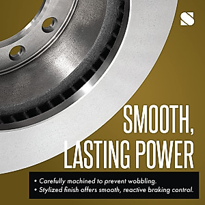 SureStop Rear, Driver or Passenger Side Brake Disc Compatible with 2013-2020 Nissan Pathfinder, 2018 Nissan Sentra, 2004-2009 Nissan Quest & 2011-2017 Nissan Quest