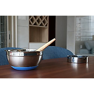 Pack of 2 Danish Dough Whisk Blender Dutch Bread Whisk Hook Wooden Hand Mixer Bread Baking Tools for Cake Bread Pizza Pastry Biscuits Tool Stainless Steel Ring 13.5 inches 0.22 lb/pcs