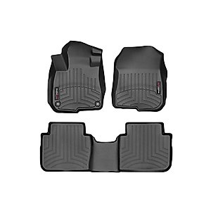 WeatherTech Custom Fit FloorLiners for Honda CR-V, CR-V Hybrid - 1st & 2nd Row (441110-1-2), Black