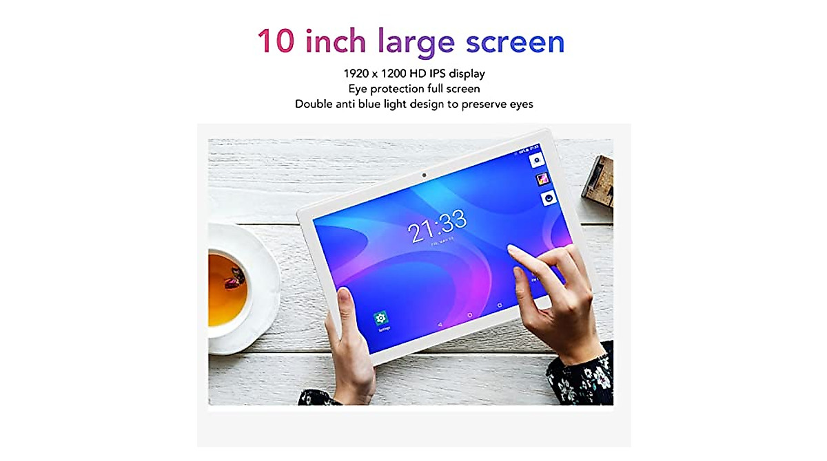 8GB 256GB 4G Tablet with HD Screen & Long Battery Life