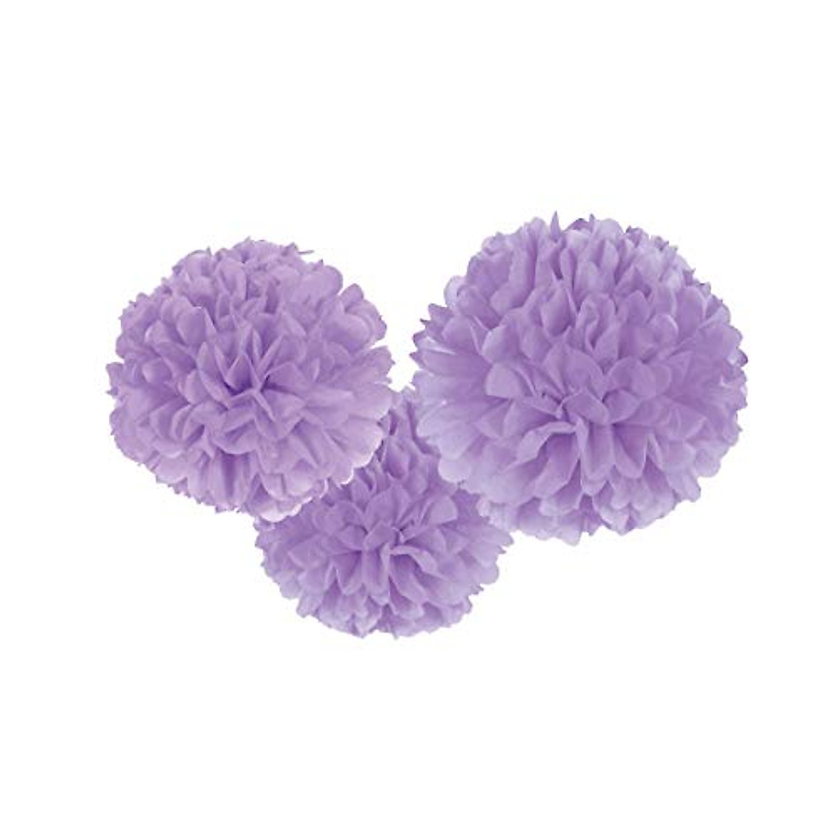 Amscan Round Fluffy Tissue Hanging Decoration, One Size, Lilac
