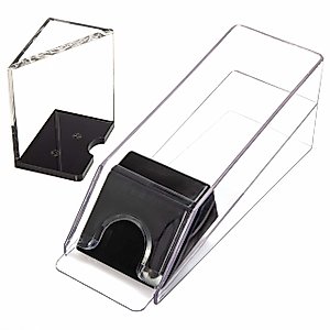 Brybelly Blackjack Shoe Collection|Clear Casino Grade Acrylic for Standard Size Poker Deck| Shoe & Discard Tray - 6 Deck Size