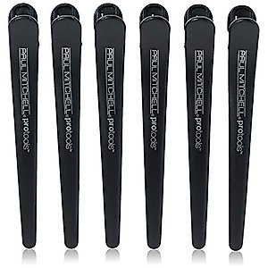 Paul Mitchell Pro Tools Sectioning Hair Clips Set, Slip-Free, No Crease Design, For Hair Styling + Hair Coloring All Hair Types, 6 Count (Pack of 1)