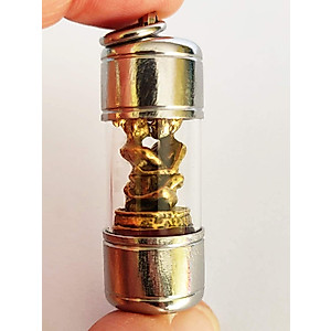 MiracleTH6395 Amulet Thai Magic Takrud INN Koo Mahasanaeh & Nang Gwak Mantra Yantra Cloth Couple Charm Talisman Buddha Power Luck Lover Love Money Wealth Business Attraction Blessing by Lp YangDam