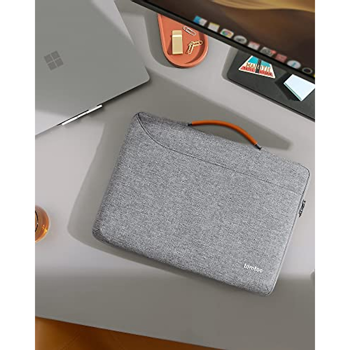 tomtoc 360 Protective Laptop Sleeve for 15.6 Inch Acer Aspire E 15, 15.6 inch ASUS ROG Zephyrus, HP Pavilion 15, More 15.6 Inch Asus Dell Samsung Notebook Ultrabook, Gray