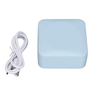 Wisoqu Pocket Printer, 200DPI Mini Thermal Printer Rechargeable Portable Photo Printer for Study Home Office, Builtin 800mah Lithium Battery (Blue)