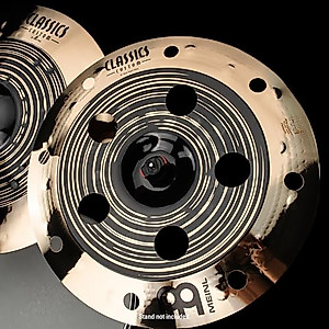 Meinl Cymbals Classics Custom Dual 16" Trash China Cymbal with Holes, Dark and Brilliant Finish — Made in Germany — for Rock, Metal and Fusion, 2-Year Warranty, (CC16DUTRCH)
