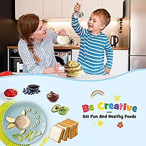 FENDIC Sandwich Cutter and Sealer for Kids, 3-1/2 Inch Stainless Steel Round Sandwich Cutter, Uncrustables Sandwich Maker, Cut and Seal Sandwich Cutter for Making Sandwiches, Hamburgers, Pie