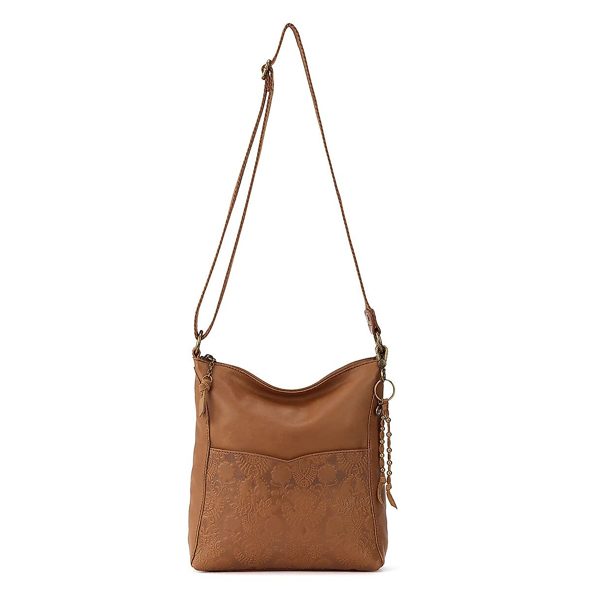 The Sak Lucia Crossbody Tobacco Floral Embossed One Size