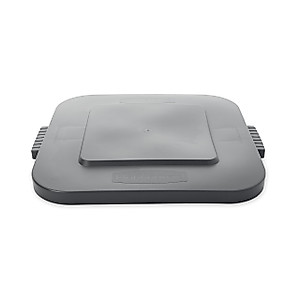 Rubbermaid Commercial 352700GY Square Brute Lid, 24 x 22 x 1 1/4, Gray