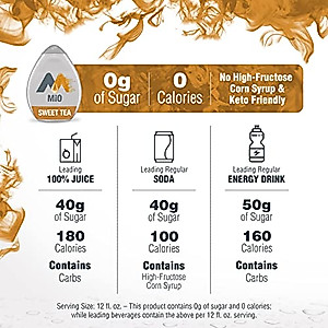 MiO Sweet Tea Liquid Water Enhancer Drink Mix, 1.62 fl oz Bottle, As seen on TikTok, 1.62 Fl Oz (Pack of 1)