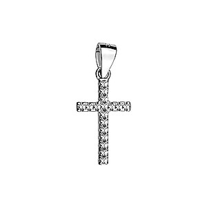Sofia Milani - Solid 925 Sterling Silver Pendant for Women - with Zirconia Stones - Cross Design - 60255