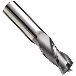 Niagara Cutter - C330-0.188-D3-S.0-Z3 N86006 Carbide Square Nose End Mill, Inch, TiAlN Finish, Roughing and Finishing Cut, 30 Degree Helix, 3 Flutes, 2" Overall Length, 0.188" Cutting Diameter, 0.188" Shank Diameter