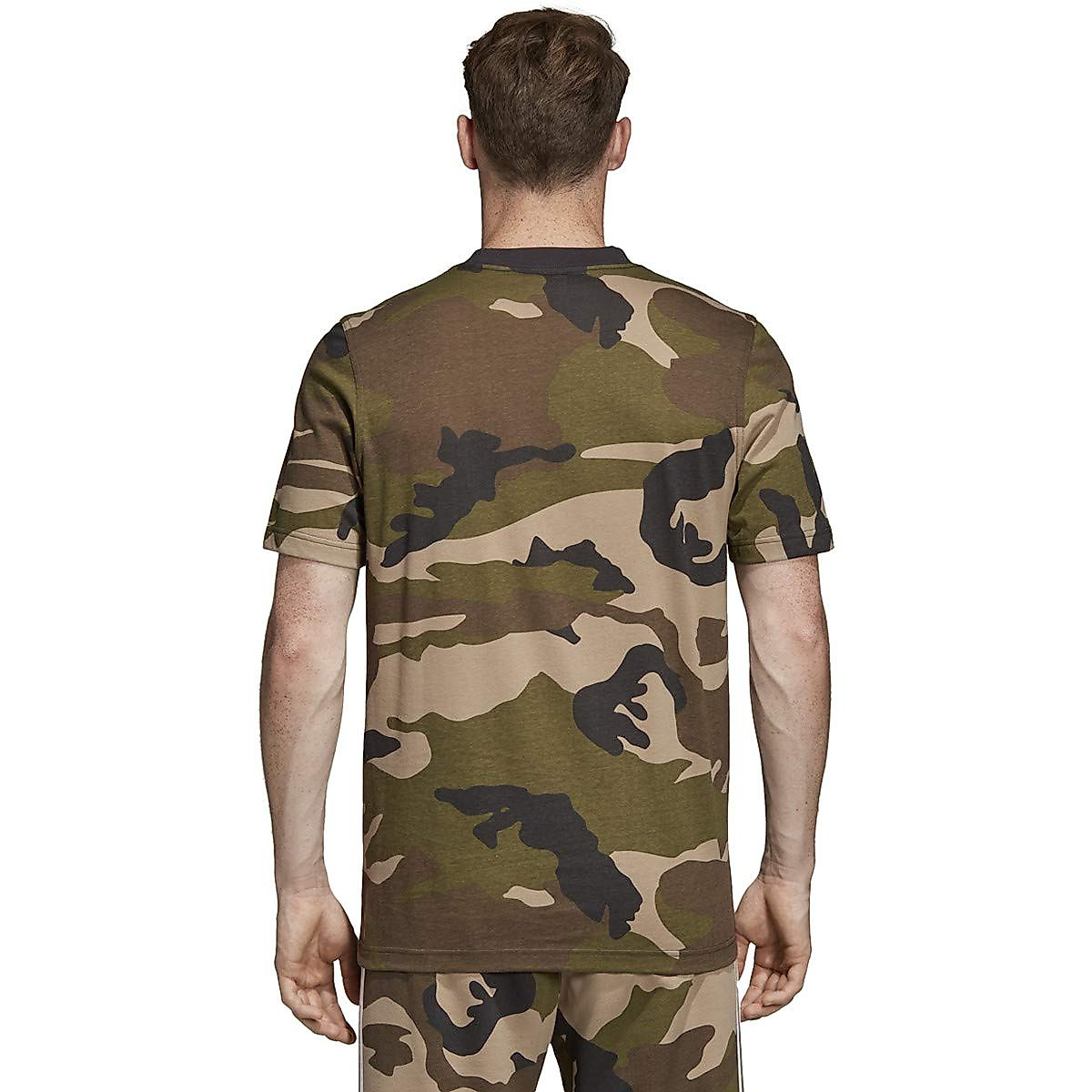 adidas Originals Men's Trefoil Tee, Multi/Utility Black, Medium