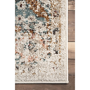 nuLOOM Cecil Vintage Floral Accent Rug, 3x5, Beige